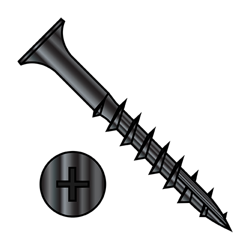 6-13X1 1/4 Phil Flat No Nibs Deep Thread Wood Screw Type 17 poi | Value ...