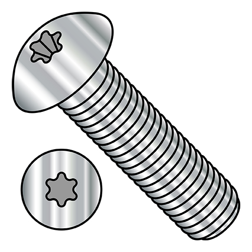 M8-1.25X25 ISO7380 Metric 6 Lobe Button Head Cap Screw A2 Stainless Steel