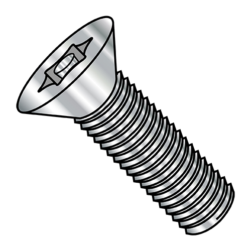 8-32X5/8 6 Lobe Pin-In Flat Head Security M/S Full Thread 18-8 ...